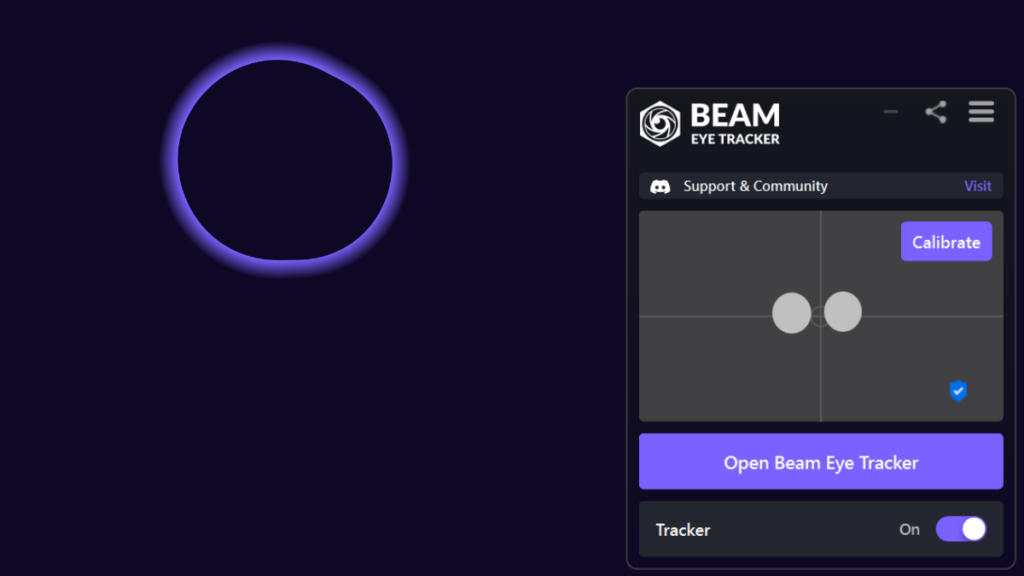 Beam Eye Tracker - Turn Your Webcam Into An Eye Tracker